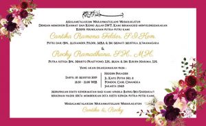 Teks atau Isi Kata-Kata Undangan Pernikahan Tahun 2025