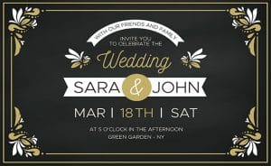 25+ Contoh Bingkai Undangan Pernikahan Terbaik 2021, Gratis!